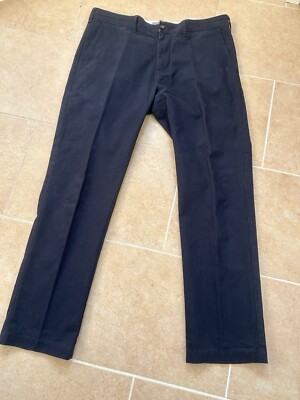 Marks and Spencers Mens Navy blue Chino 36 inch waist 31 inch leg | eBay