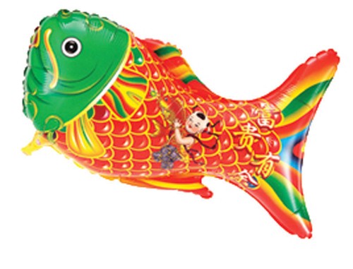 Goldfisch Folienballon Gold Fisch Helium Ballon Luftballon Goldfish | eBay