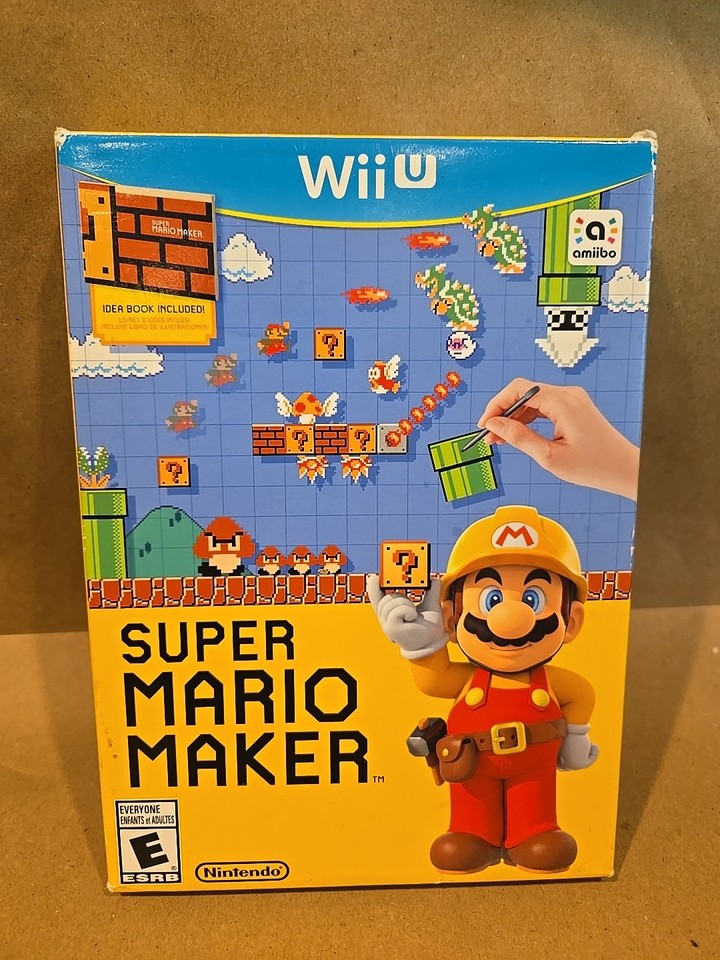 Super Mario Maker Nintendo Wii U Complete, Sealed Game, Open Outer Box ...