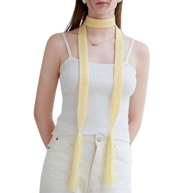 Artistic Youth Scarf Daily Wearing Scarf Female Skinny Scarf Lady ...