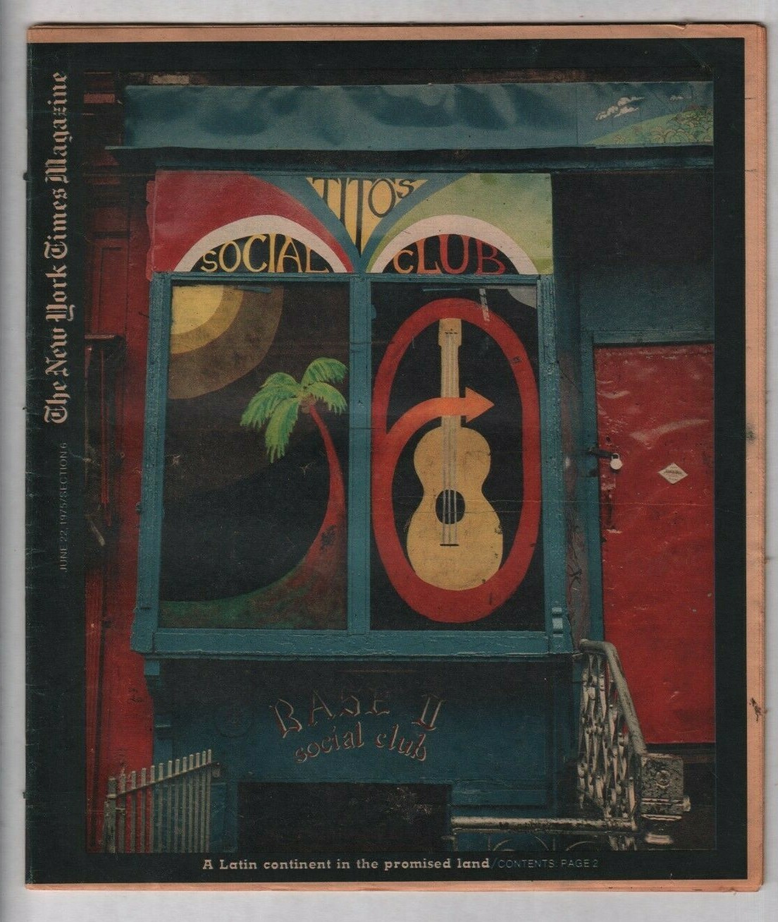 New York Times Mag Tito's Social Club June 22, 1975 080120nonr | eBay