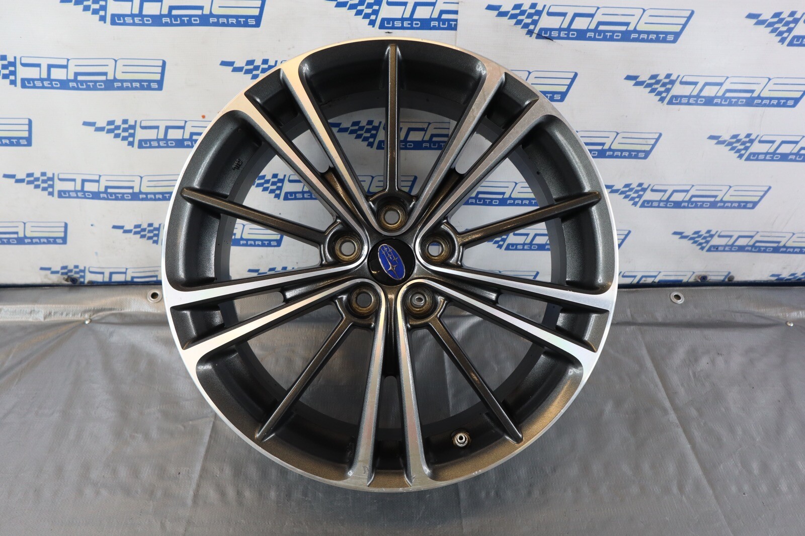2016 SUBARU BRZ 2.0L LIMITED FA20 OEM WHEEL 17X7 +48OFFSET 2/6 *CURB ...
