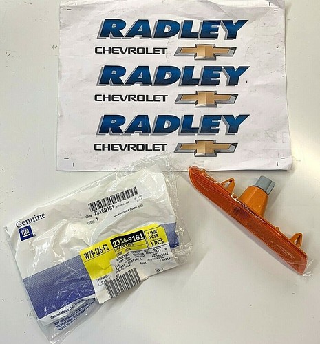 NEW OEM 16-17 CAMARO DRIVERS SIDE FRONT BUMPER YELLOW SIDE MARKER LIGHT ...