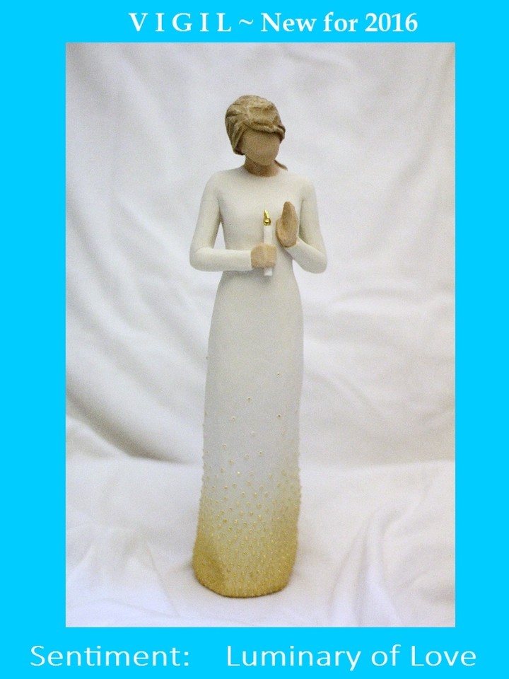 Vigil tall ANGEL statue candle luminary figurine Wedding shower gift ...