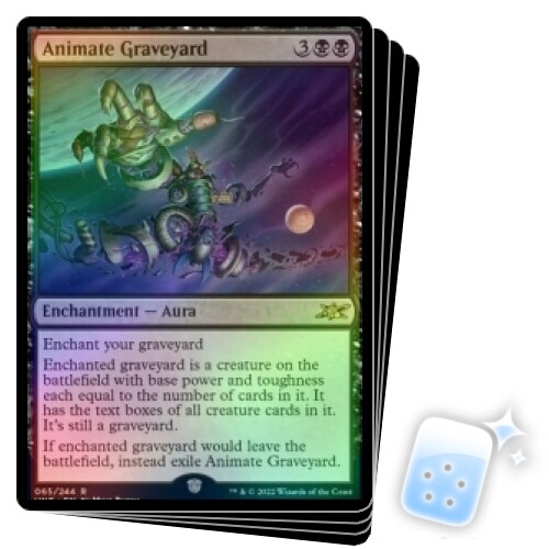 FOIL ANIMATE GRAVEYARD X4 Unfinity Magic MTG MINT CARD | eBay