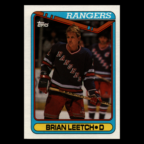 1990 Topps Brian Leetch HOF NY Rangers #221 Near Mint NM | eBay