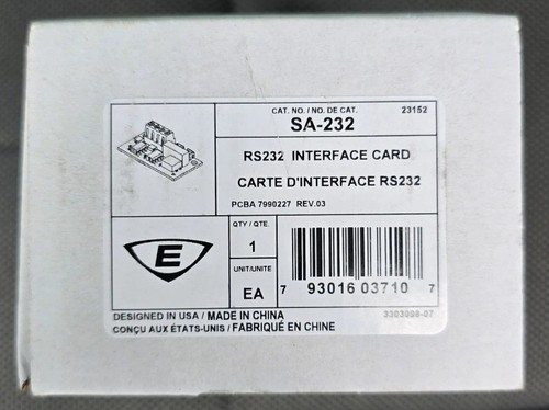 Edwards EST SA-232 Interface Card BRAND NEW -FREE SHIPPING- | eBay