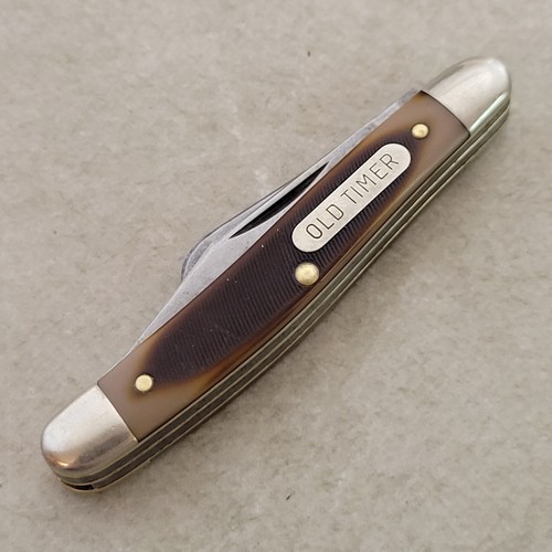 SCHRADE OLD TIMER Knife USA 108OT Junior Stockman Delrin Handles CS ...
