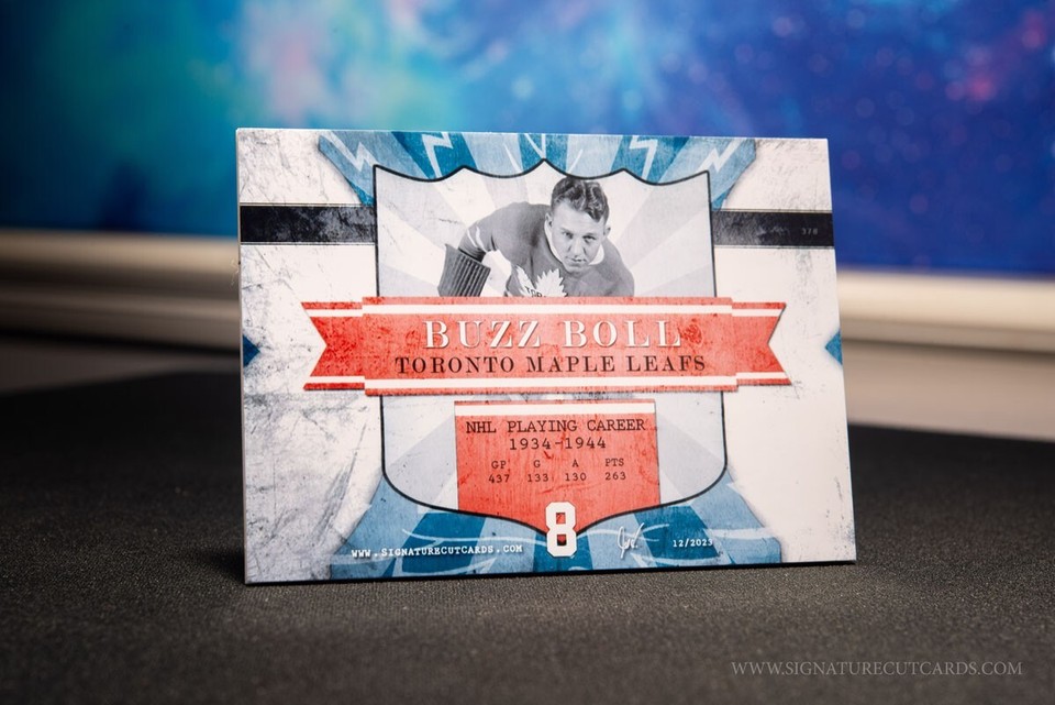 Buzz Boll Toronto Maple Leafs Vintage Signature Cut Card, Autographed ...