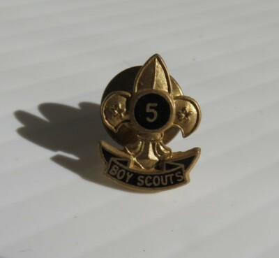 VINTAGE BOY SCOUTS 5 YEAR LAPEL PIN (INV22774) | eBay