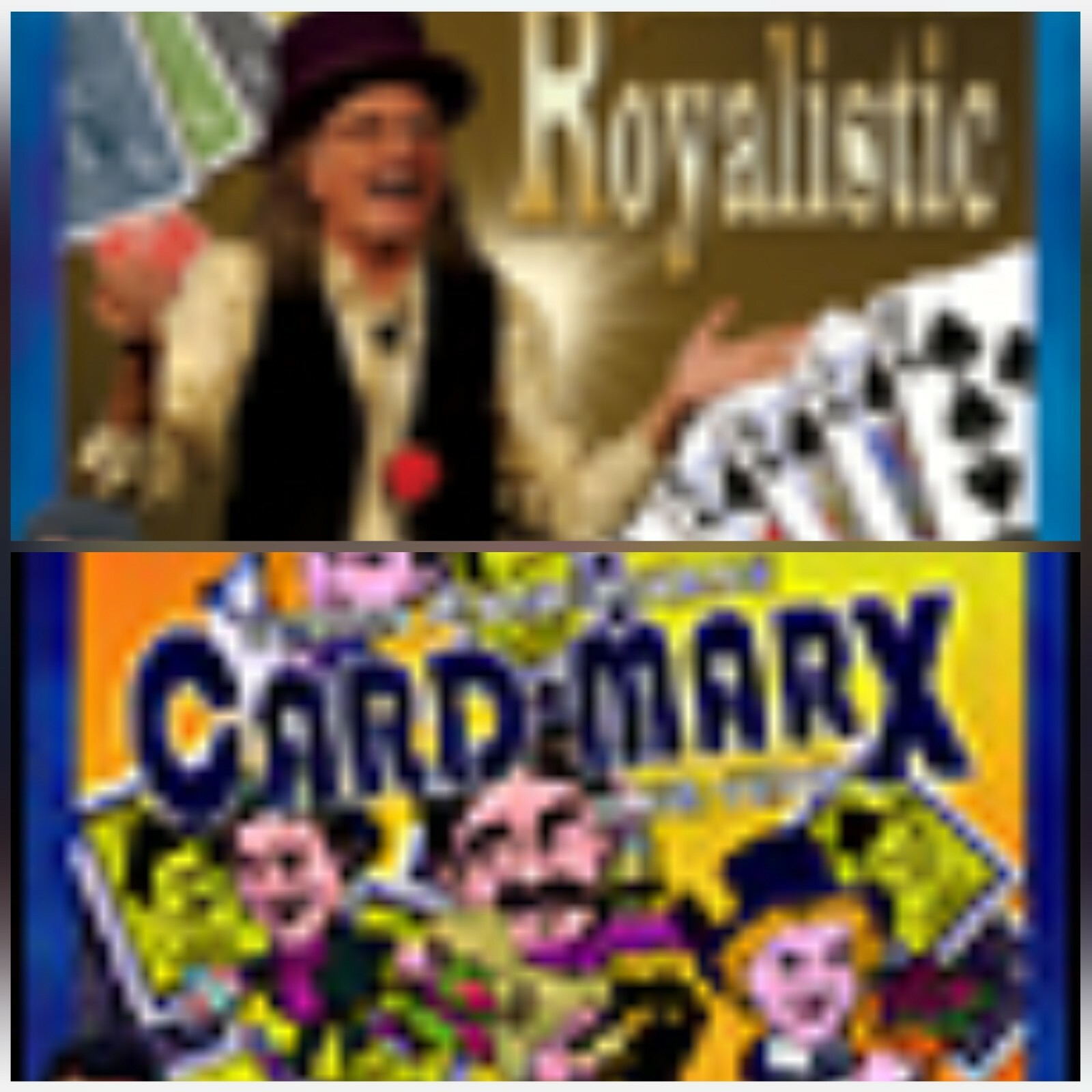 Card Man's magic trick 2 pack Royalistic & Card Marx Packet card magic ...