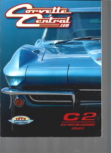 1963-1967 CORVETTE CENTRAL C2 Parts & ACCESSORIES CATALOG 21 VG. 190 ...