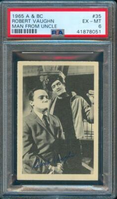 1965 A & BC Man from U.N.C.L.E. ROBERT VAUGHN Original Trading Card #35 ...