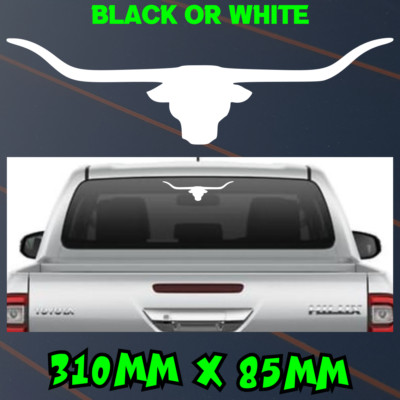 Long Horn Sticker 4x4 Country Williams Bull Aussie Ute Longhorn 310 Car ...