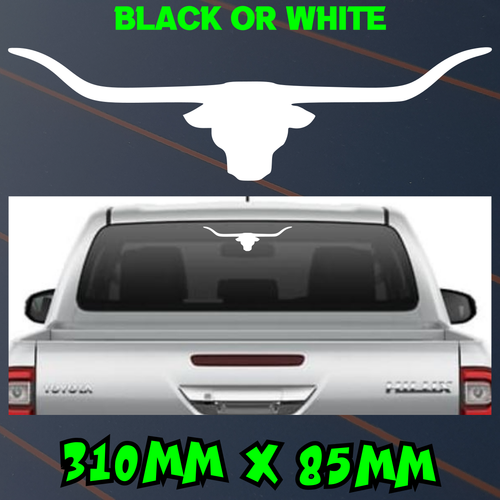 Long Horn Sticker 4x4 Country Williams Bull Aussie Ute Longhorn 310 Car ...