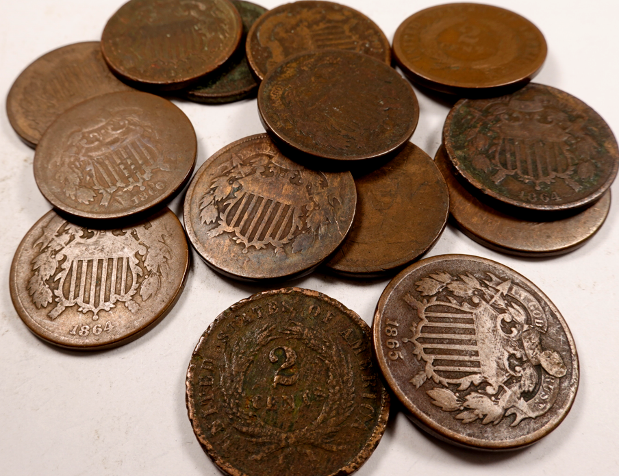 2x Two Cent (2 Cent) Lot ~ WITH DATES ~ 2 Coin Set | eBay