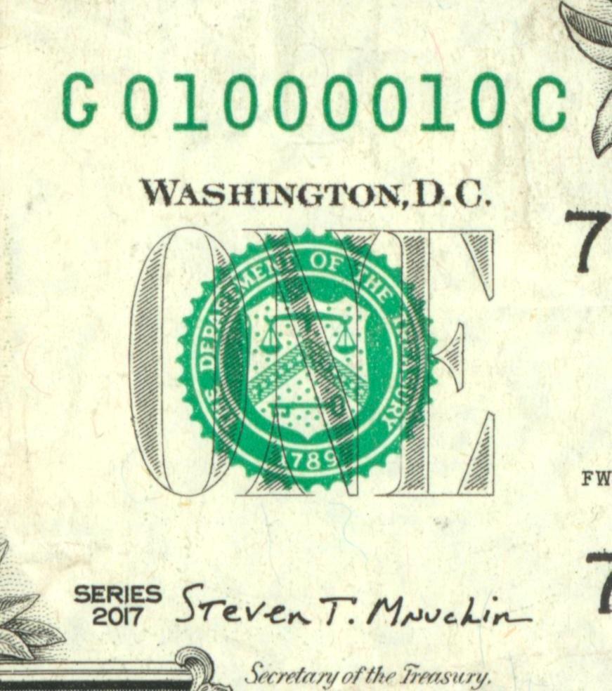 (( TRUE BINARY - RADAR - 6 OF A KIND )) $1 2017 - 01000010 - FANCY ...