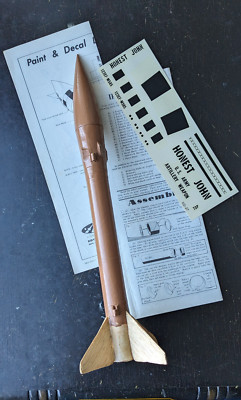 Vintage Estes Honest John Flying Model Rocket 1227 K-27 w Decals ...