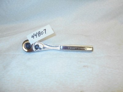 USED MADE IN USA CRAFTSMAN 1/4 DRIVE SOCKET RATCHET PART NO 44807 very ...