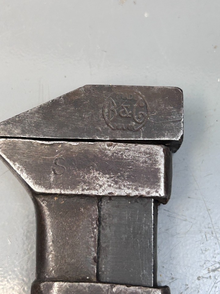 Vintage Bemis & Call 8" All Metal Monkey Wrench Railroad Stamped SANTA ...