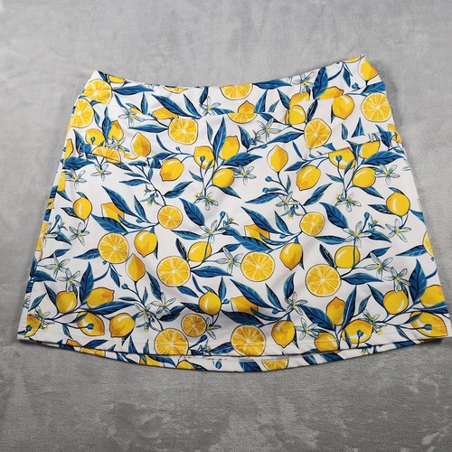 Tail Women's Blue Yellow White Lemon Print Elastic Waist Zip Pocket ...