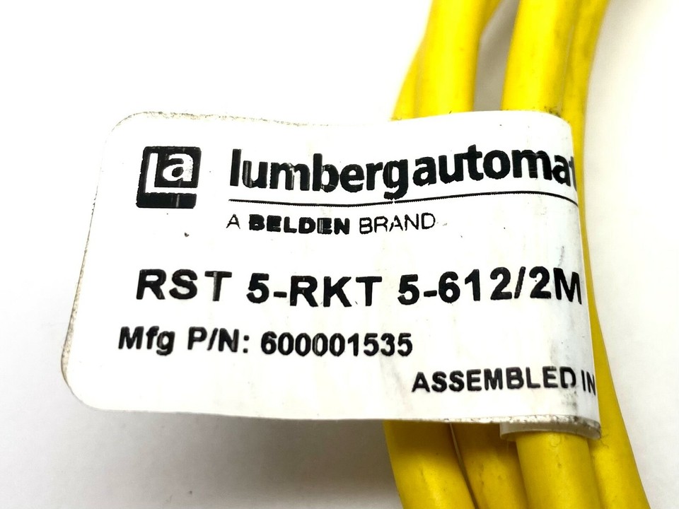 Lumberg Automation RST 5-RKT 5-612/2M Double Ended M12 Cordset 5-Pin M ...