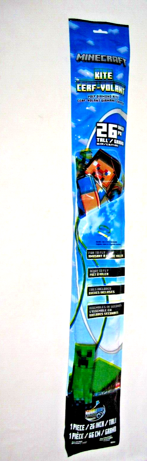 Minecraft Steve Kite 26-Inch Tall includes Handle Line & Ring by ...