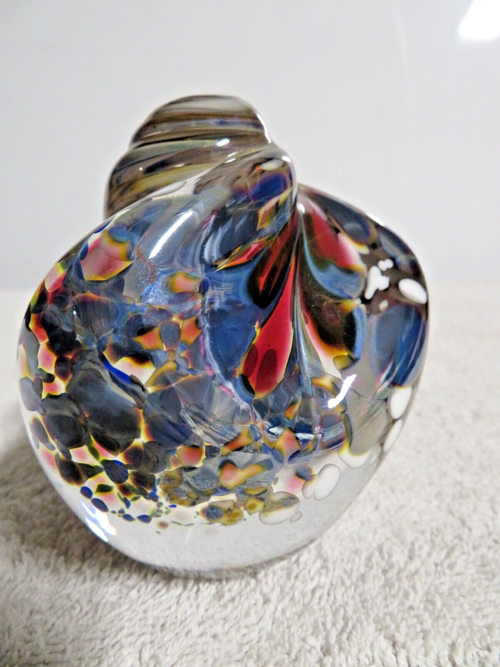 Vintage B. Maytum Studio XTRA LARGE Abstract Glass Paperweight Signed ...