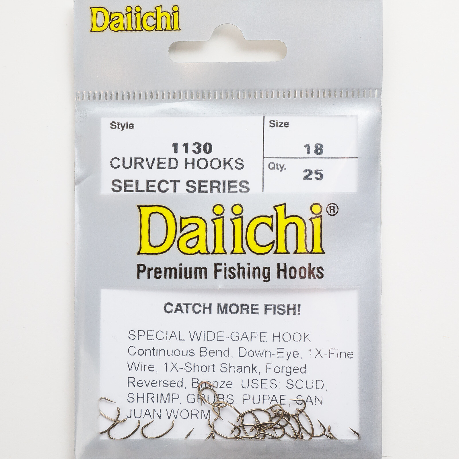 Daiichi 1130 Scud Hooks - Bronze - 25-Pack - All Sizes - Free Shipping ...