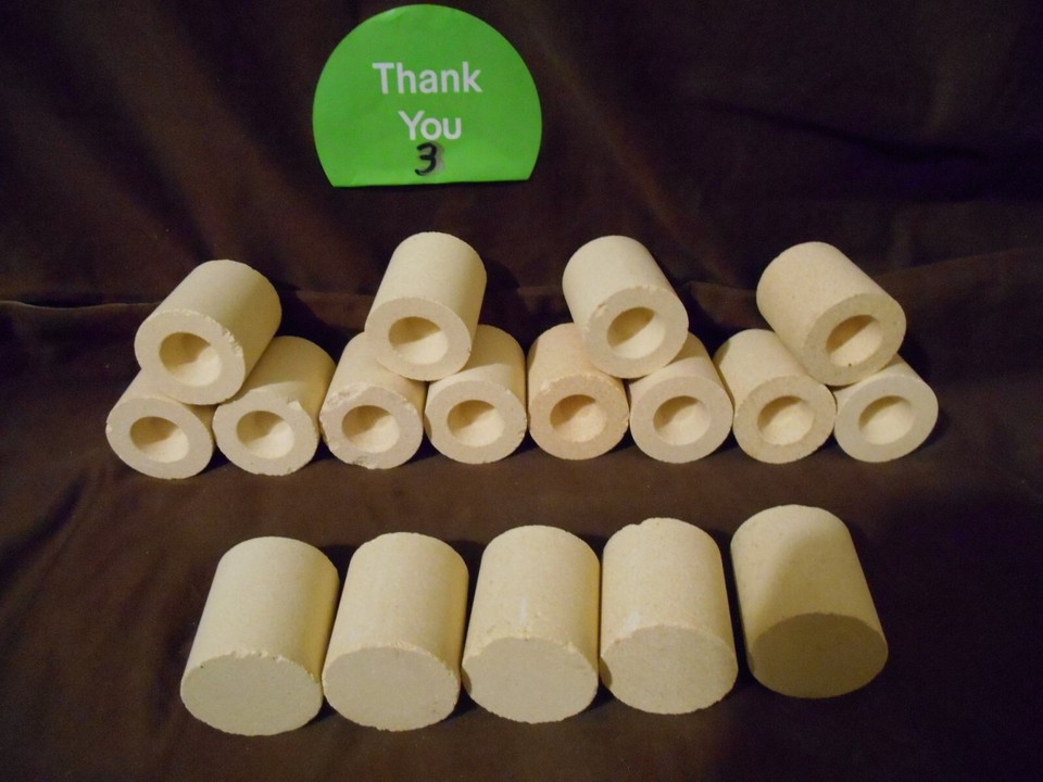 17 Pc Lot ( 1-1/2" Tall) Ceramic Kiln Shelf Supports Posts Round Set 3 ...