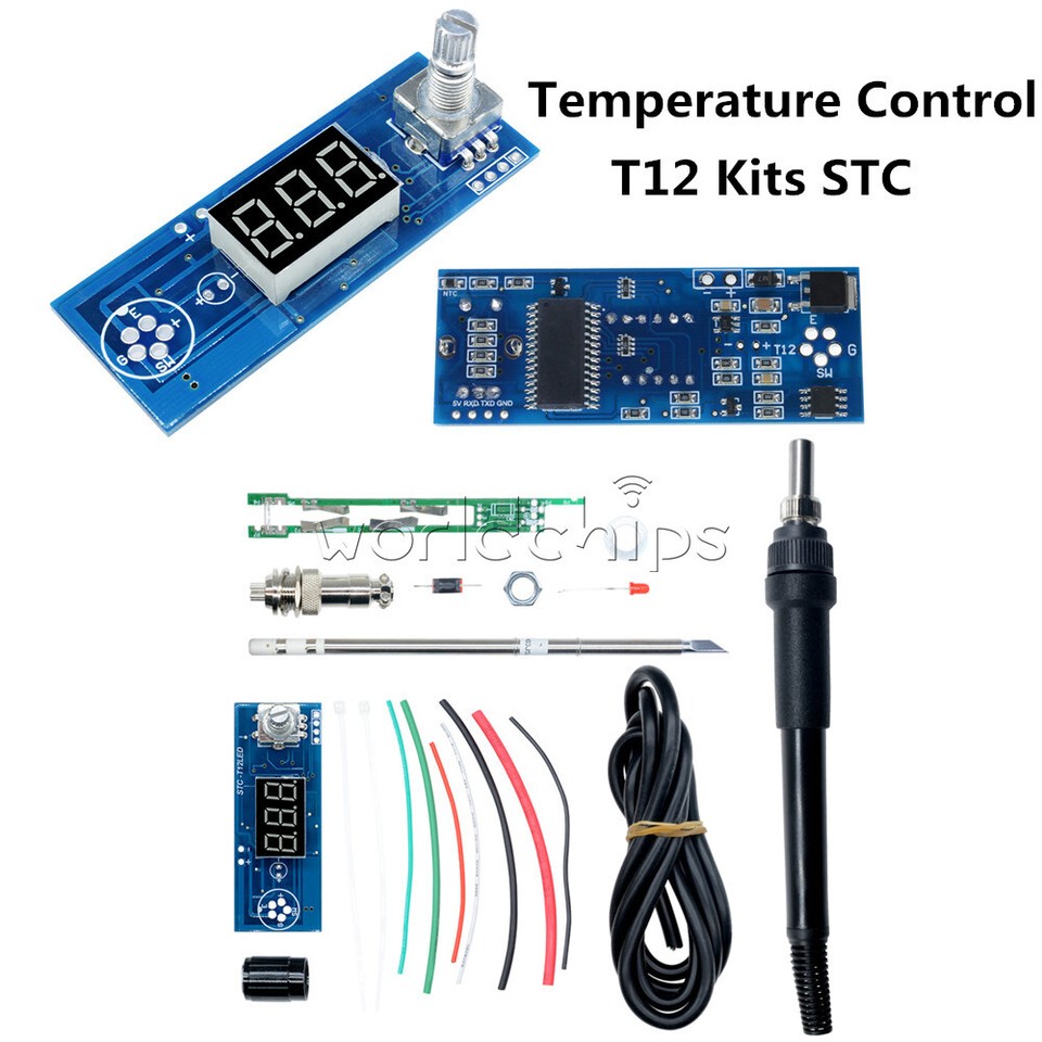 2PCS Digital Soldering Iron Station T12 TIP Temperature Controller DIY ...