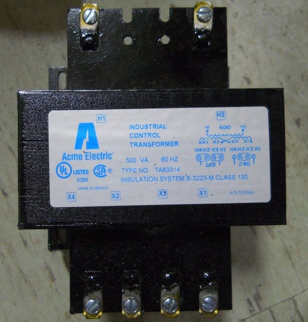 Acme Ta-2-81216 Industrial Control Transformer 750va for sale online | eBay