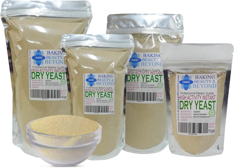 Instant Dry Yeast for Bread and Pizza 50g, Household Active Dry Instant ...