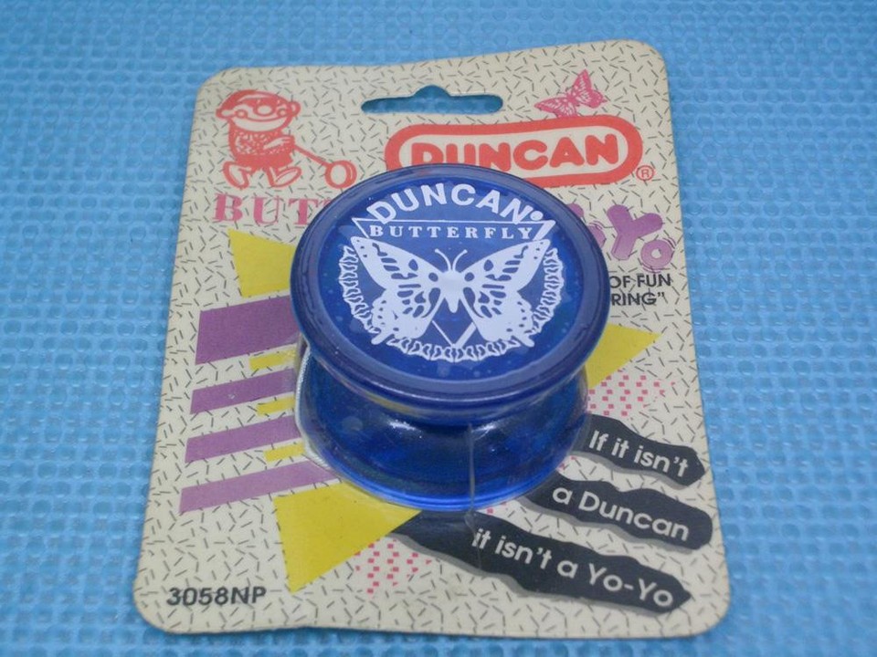1994 Vintage Duncan Factory Sealed Butterfly Yo-Yo Blue Retro 90s Toy ...