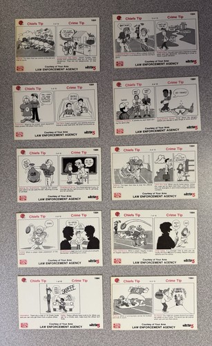 1984 Kansas City Chiefs NFL Police Cards "Frito Lay" KCTV5 10 Card ...