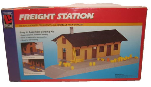 Life-Like Trains Ho Scale Freight Station Building Kit 1353 New Sealed ...