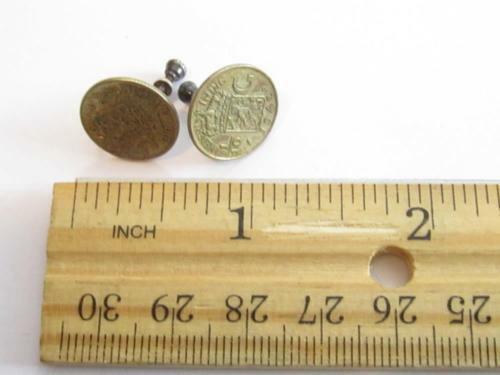 Vintage 1942 Nederl Indie 1/10 Coin Indonesia Sterling Silver Earrings ...