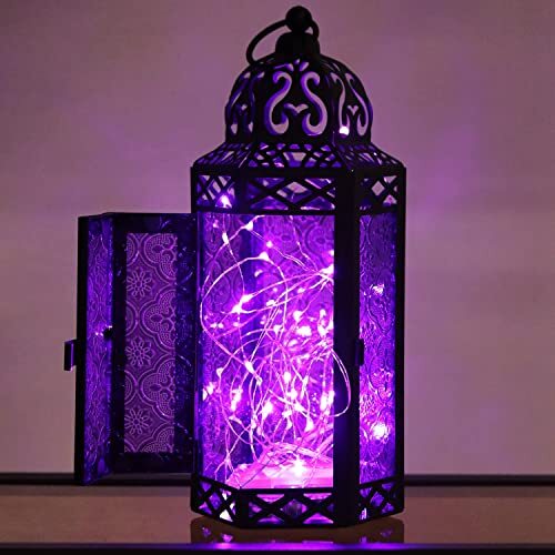 Metal Moroccan Decorative Led Fairy Lights Candle Lantern Holders For ...