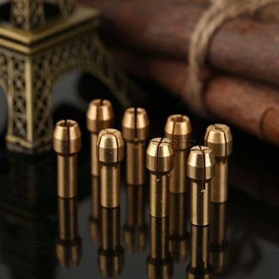 4PCS Brass Collet Pin Vise Dia: 1.0mm 1.6mm 2.4mm 3.2mm Rotary Tool For ...