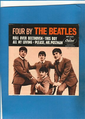 Beatles EP FOUR BY THE BEATLES Capitol EAP 1-2121 with Picture Sleeve ...