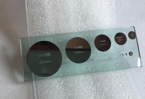 New Microscope Slide Dual Graduated Metric Inch Diameter Circle Stage ...