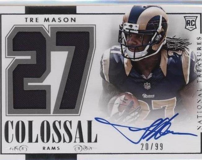 2014 Panini National Treasures - Rookie Colossal Signatures Tre Mason # ...