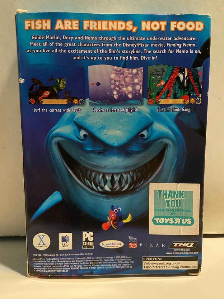 Finding Nemo PC / MAC Game 2003 ~ NEW & SEALED 752919491218| eBay