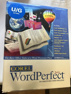 Corel Wordperfect Suite 8 Suite Professional - CD-Rom Version ...