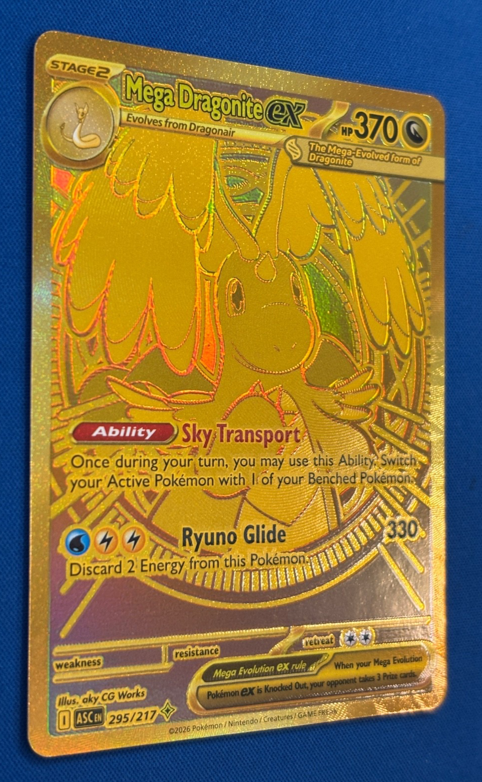 Pokemon TCG: MEGA DRAGONITE EX #295/217 * Gold Hyper Rare * English | eBay