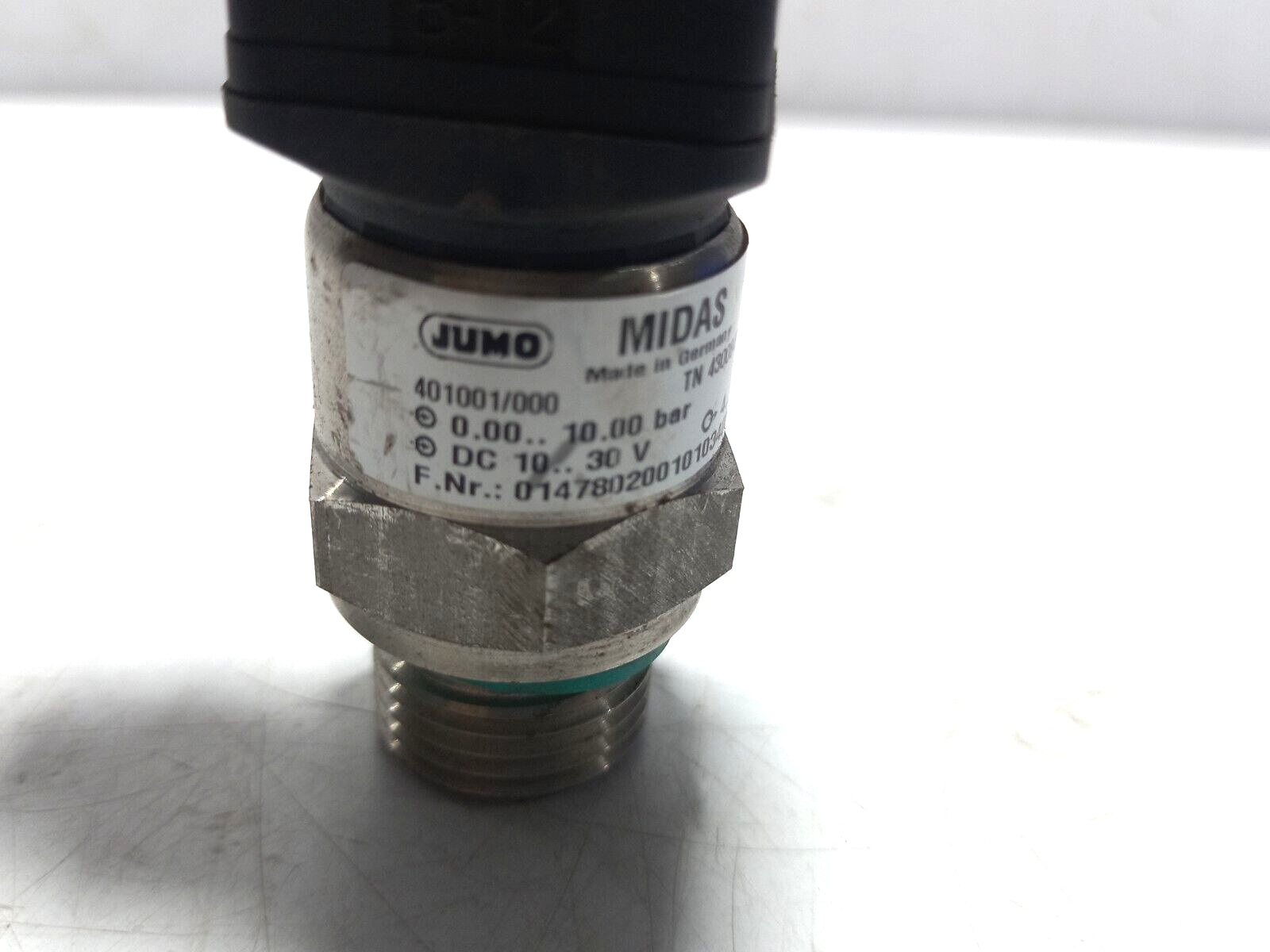 Jumo Midas 401001/000 Pressure Transmitter TN 43008495 0-10 Bar 10 ...