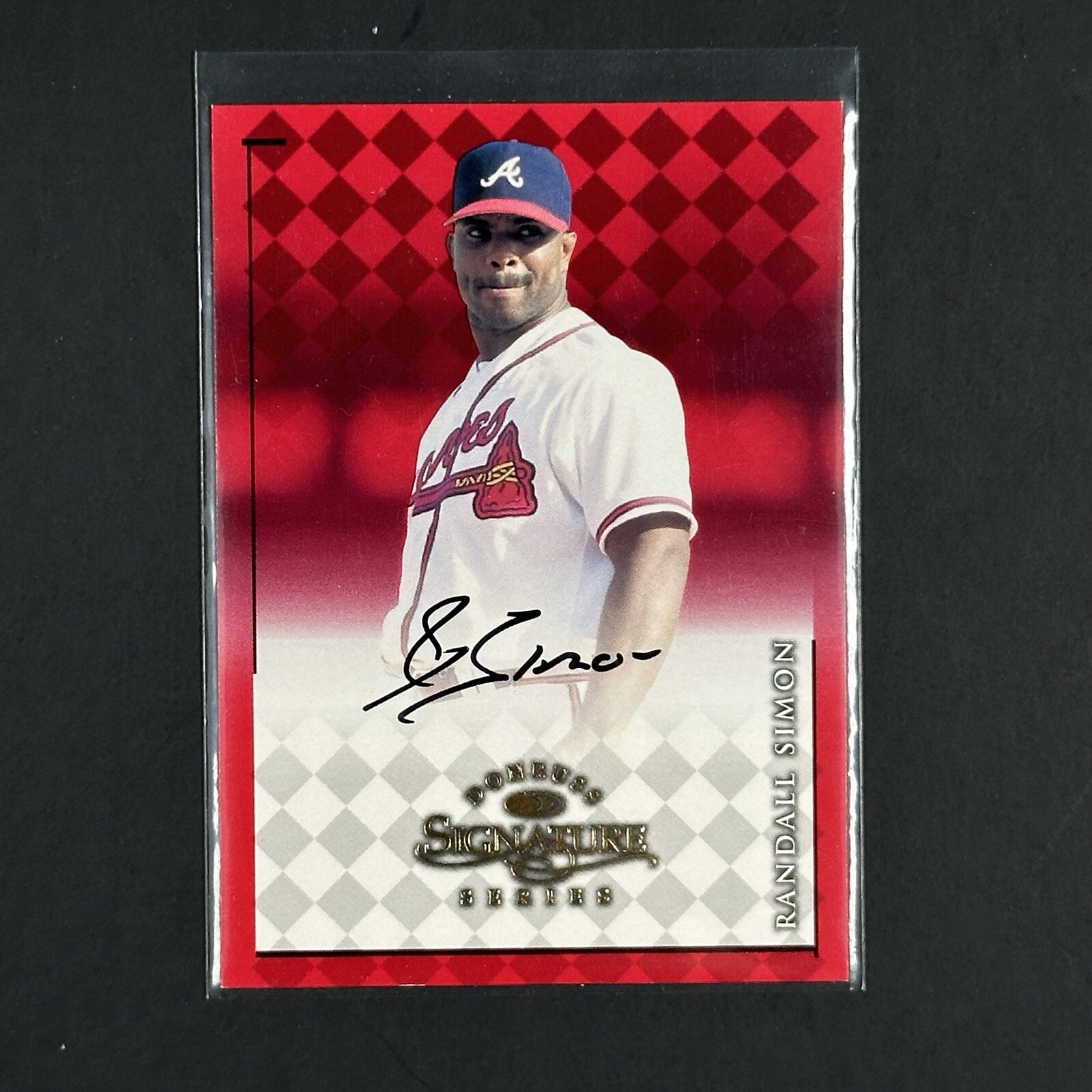 1998 Donruss Signature Autographs Braves Baseball Card Randall Simon | eBay