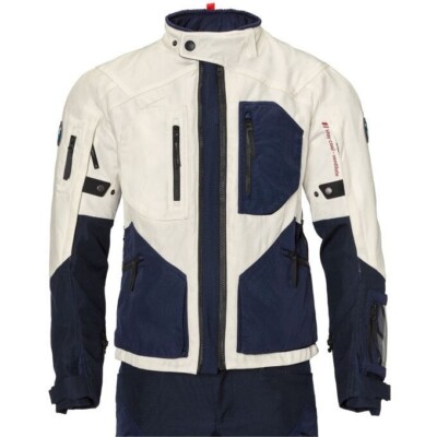 BMW Motorrad Rallye GTX Motorcycle Adventure Jacket - Blue Size 56 ...