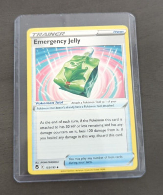 Emergency Jelly 155/195 Uncommon Silver Tempest Pokemon Pack | eBay