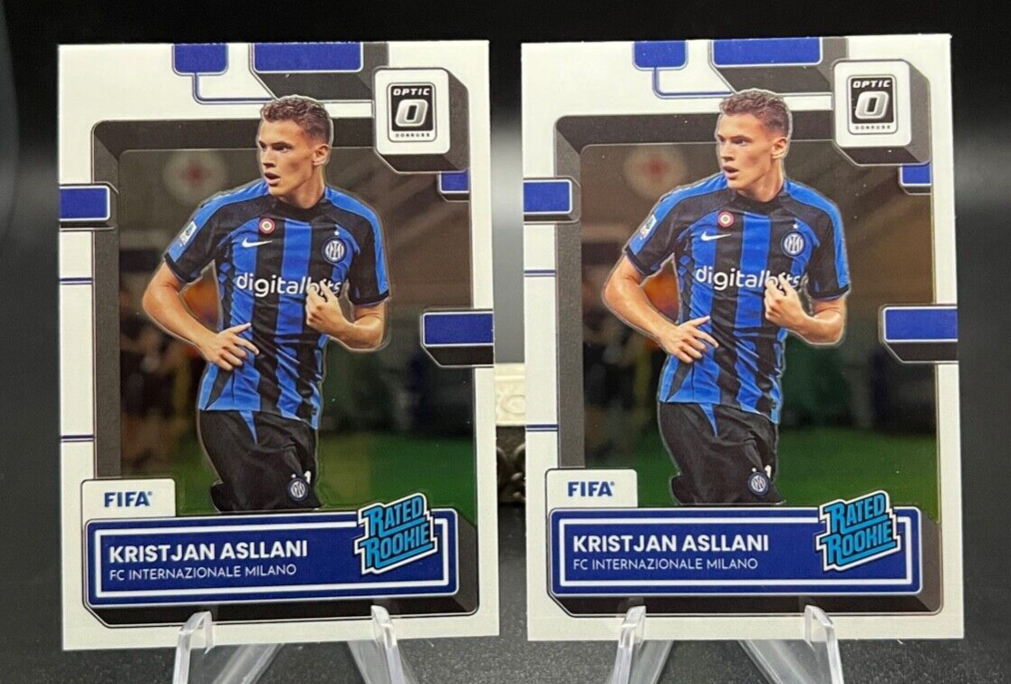 2022-23 Donruss Soccer #180 KRISTJAN ASLLANI Optic Rated Rookie Lot of ...